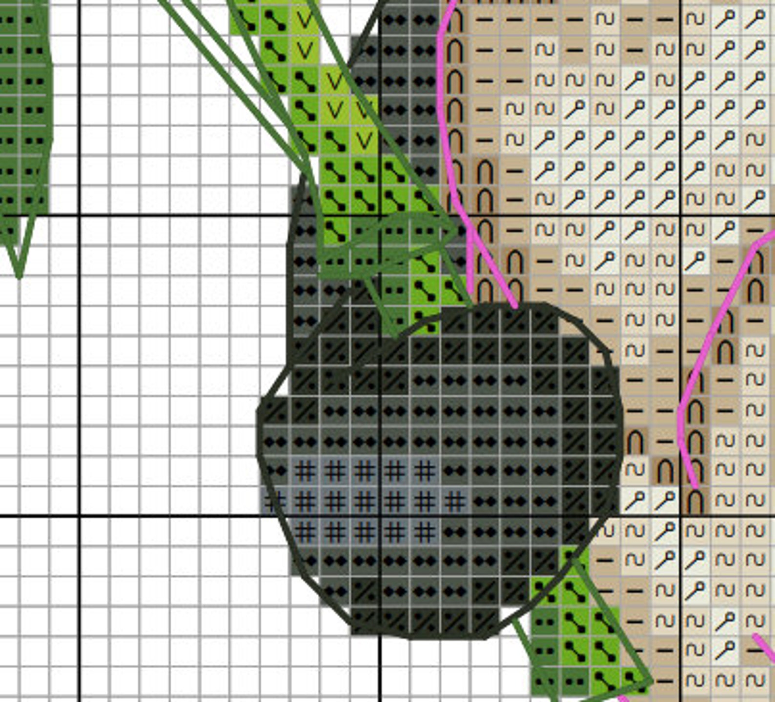Panda Gnome Cross Stitch Pattern: Animal Embroidery (PDF Pattern) - Etsy