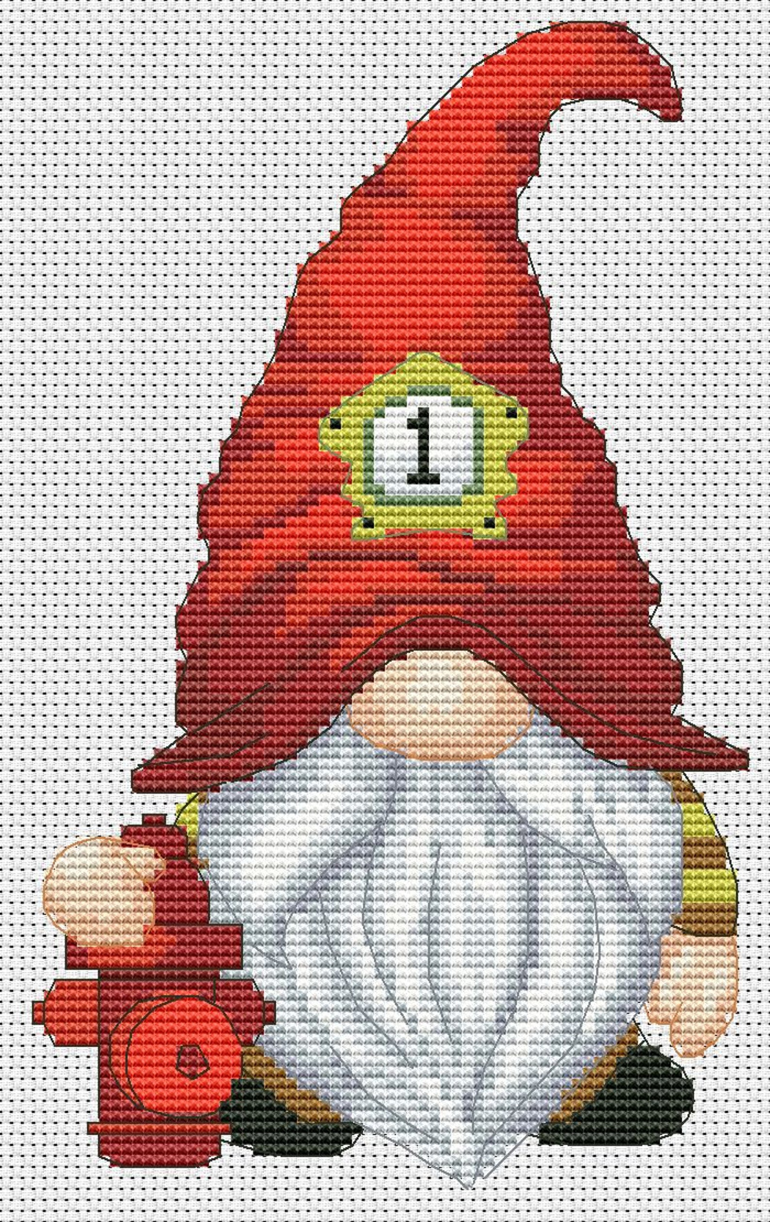 Firefighter Cross Stitch Pattern Cross Stitch Fireman Gift - Etsy