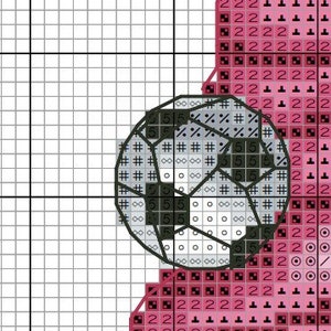 Cross Stitch Pattern Soccer Player - Etsy