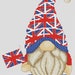 Union Jack, Cross Stitch Pattern, Gnome Cross Stitch, UK Cross Stitch ...