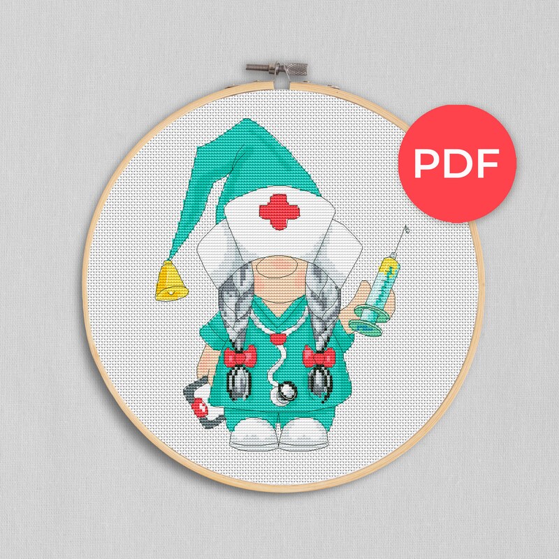 Nurse Cross Stitch - Etsy