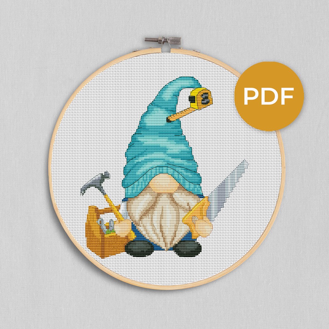 Carpenter, Cross Stitch Pattern, Counted Cross Stitch, Modern Cross ...