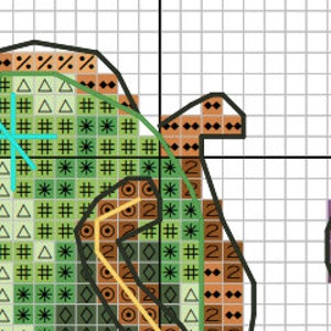 Wizard, Cross Stitch Pattern, Fantasy Cross Stitch, Cross Stitch Chart ...