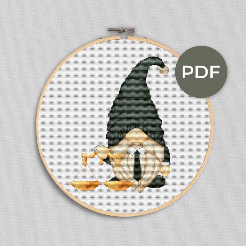 Lawyer Cross Stitch Pattern Justice Cross Stitch - Etsy