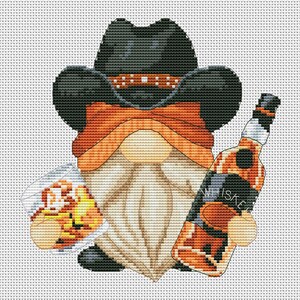 Cowboy, Cross Stitch Pattern, Western Cross Stitch, Texas Cross Stitch ...