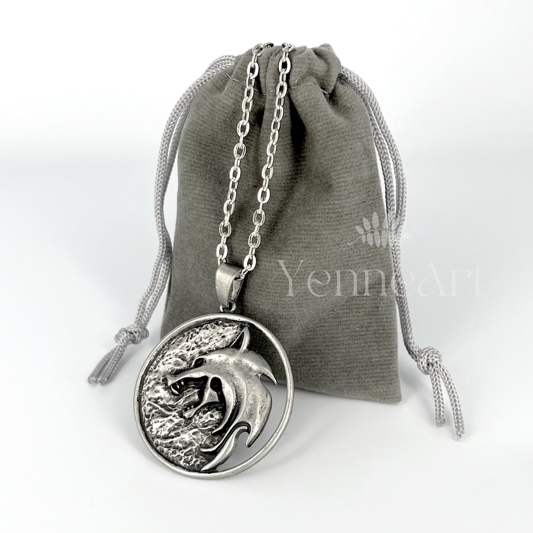 Wolf Medallion, Geralt Cosplay Witcher Costume, Wolf Head Pendant ...