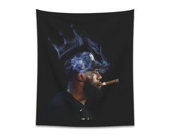 Lebron James LA Lakers Championship Cigar Digital Drawing Canvas Wraps ...