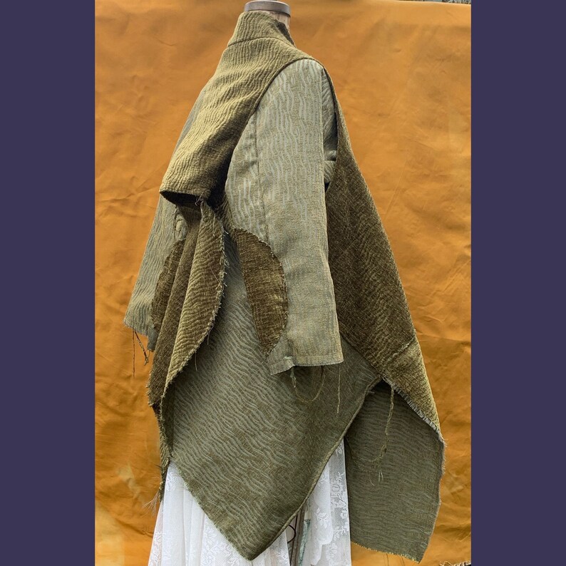 Zero-waste Rocket Coat Reciprocal Pattern Zero-waste Green - Etsy