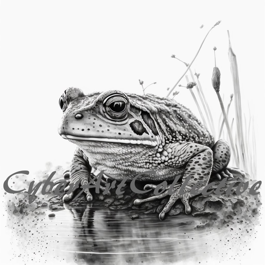 Common Toad | Digital Download | Ai Generated | Wall Art - Etsy