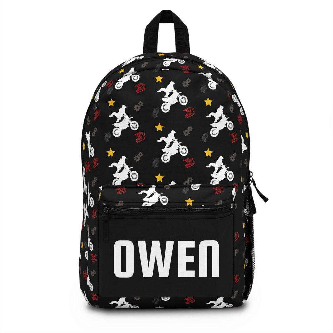 Personalized Dirt Bike Bag, Custom Motocross Backpack, Customizable ...