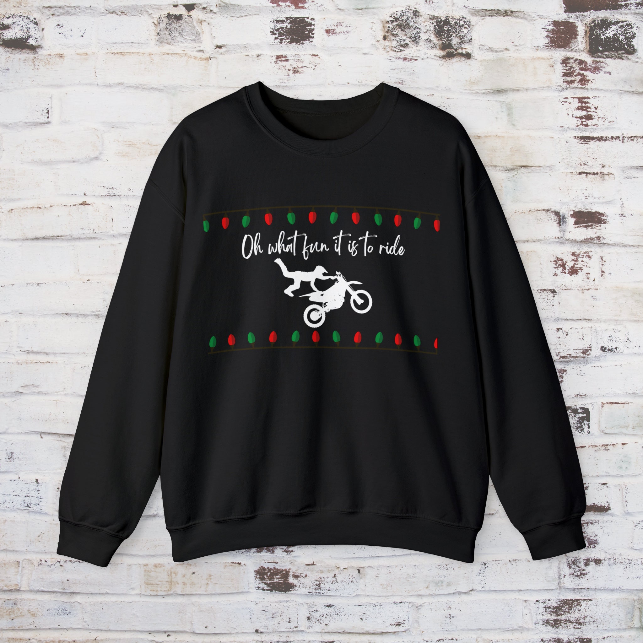 Oh What Fun is is to Ride Dirt Bike Christmas Sweater, Funny Holiday ...