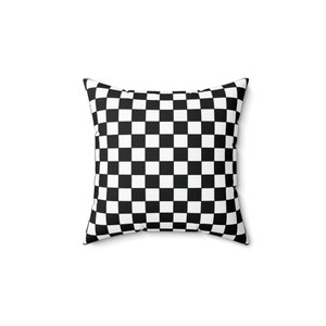 Checkered Throw Pillow, Racing Pillows, Racetrack Home Decor, Kids Room ...