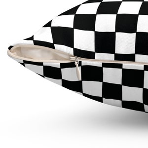 Checkered Throw Pillow, Racing Pillows, Racetrack Home Decor, Kids Room ...