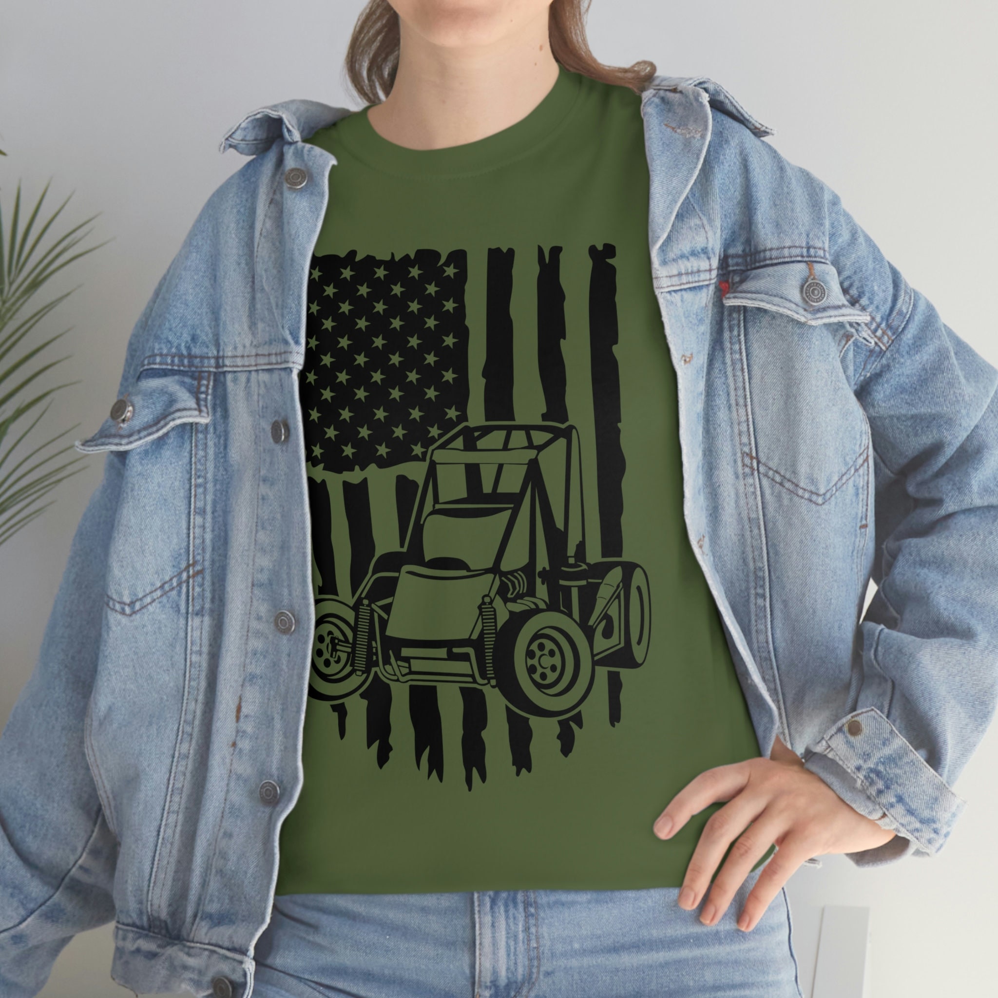 Racing America Unisex Race American Flag Shirt Midget Car - Etsy