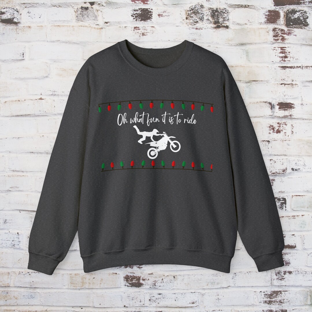 Oh What Fun is is to Ride Dirt Bike Christmas Sweater, Funny Holiday ...