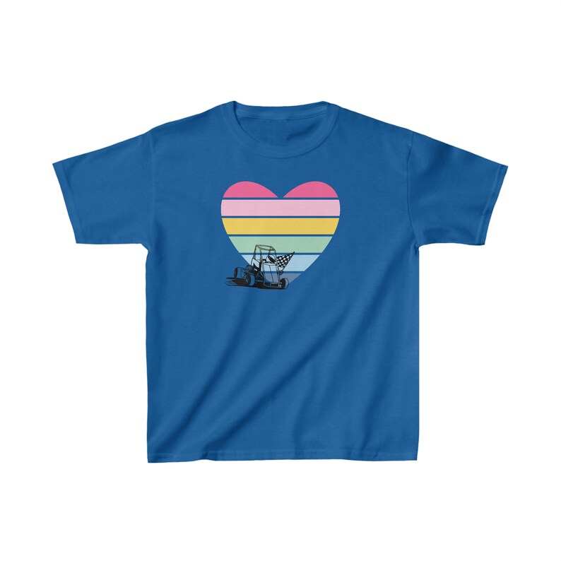 Quarter Midget Racing Rainbow Heart Kids Shirt Matching - Etsy