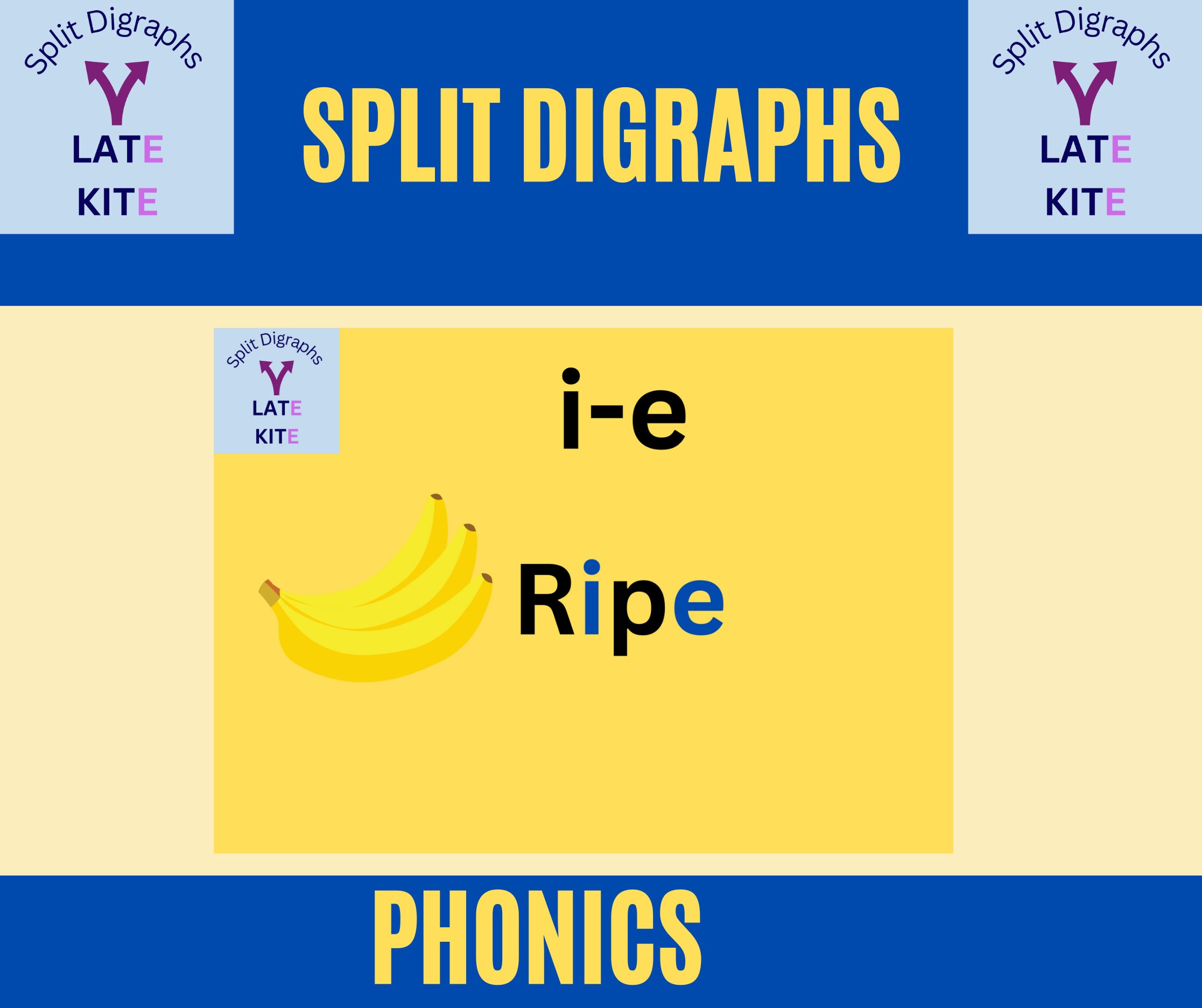 Split Digraph Flashcards Phonic Cards - Etsy