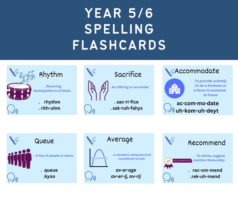 Essential Spelling Flashcards for Years 3, 4, 5, and 6: Enhance ...