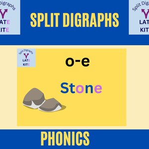 Split Digraph Flashcards Phonic Cards - Etsy Australia