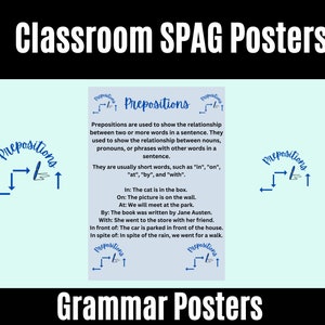 Classroom Posters SPAG Grammar Posters Teacher Posters - Etsy UK
