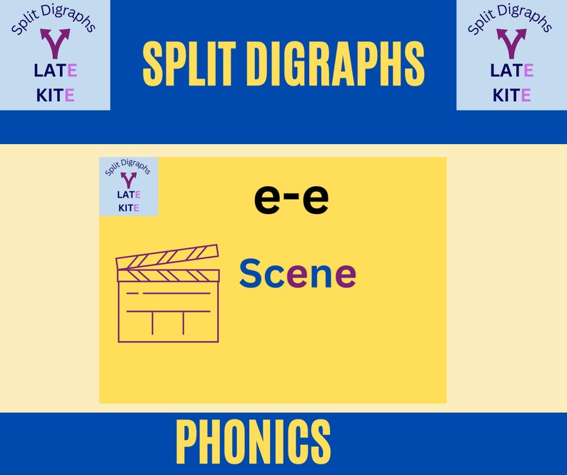 Split Digraph Flashcards Phonic Cards - Etsy