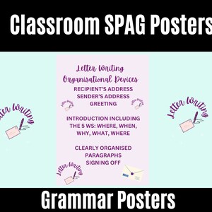 Classroom Posters SPAG Grammar Posters Teacher Posters - Etsy UK
