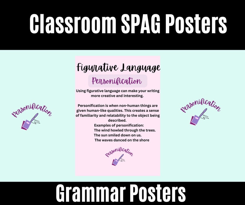 Classroom Posters SPAG Grammar Posters Teacher Posters - Etsy UK