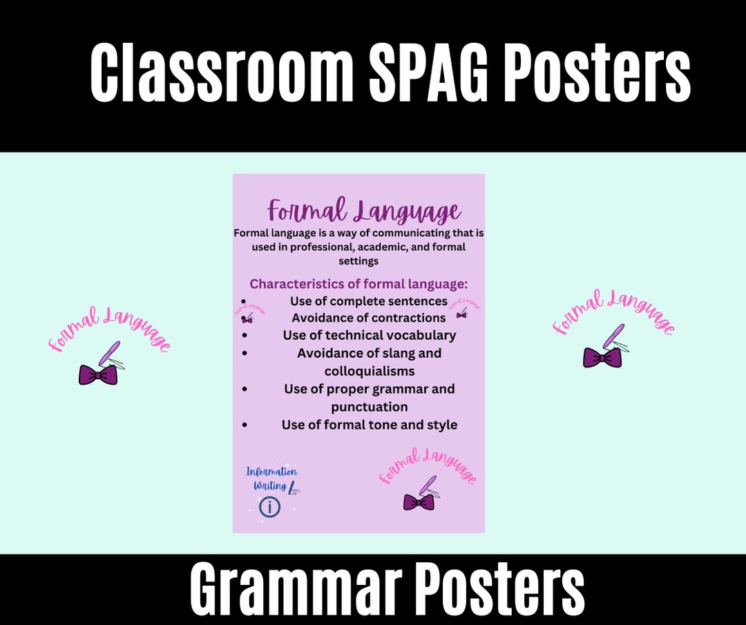 Classroom Posters SPAG Grammar Posters Teacher Posters - Etsy