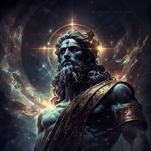 Zeus Greek God Digital Art Printable Art Instant Download - Etsy