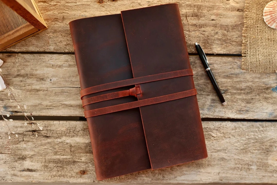 Custom Leather Journal Personalized Handmade Travel Leather Bound ...