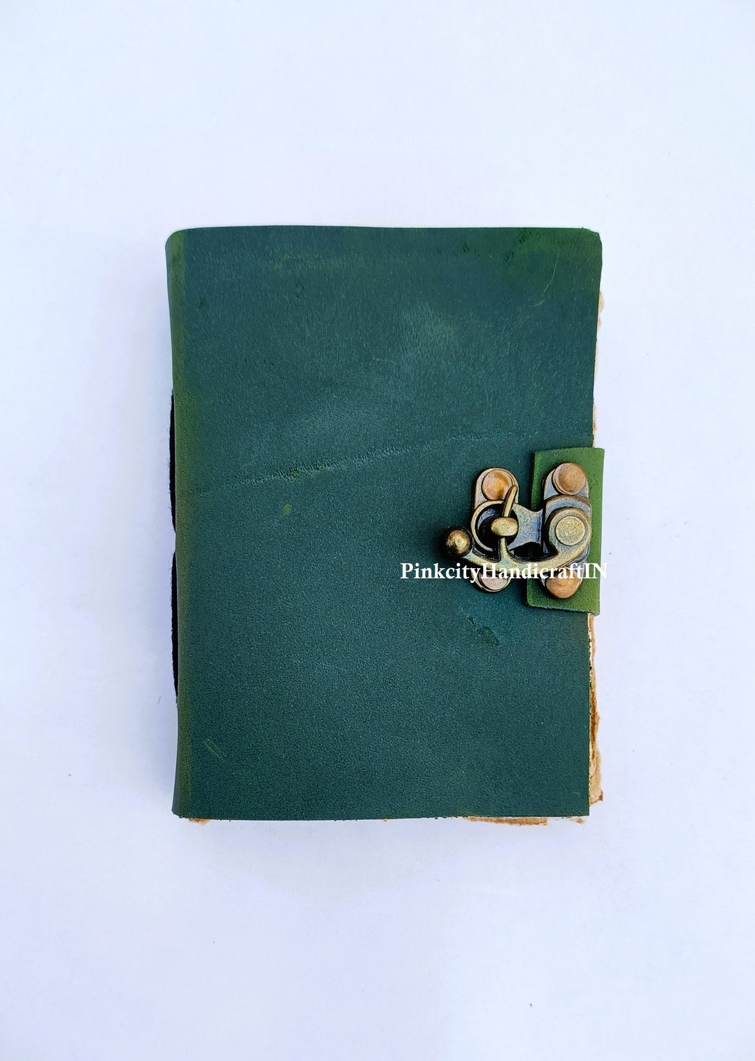 Vintage Leather Journal Lock Closure, Book of Shadows, Grimoire Journal ...