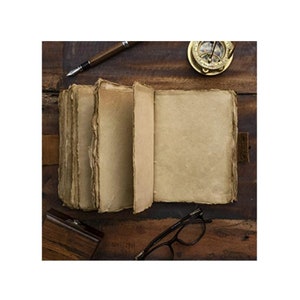 Vintage Leather Journal Recycled Paper Journal, for Notes, Notebook ...