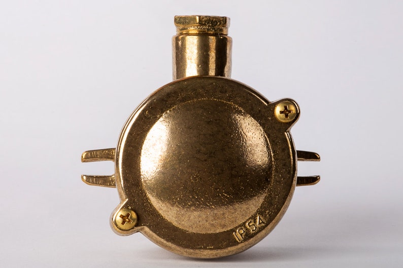 Solid Brass Single Pole Rotary Switch, Schuko Socket, Industrial Loft ...