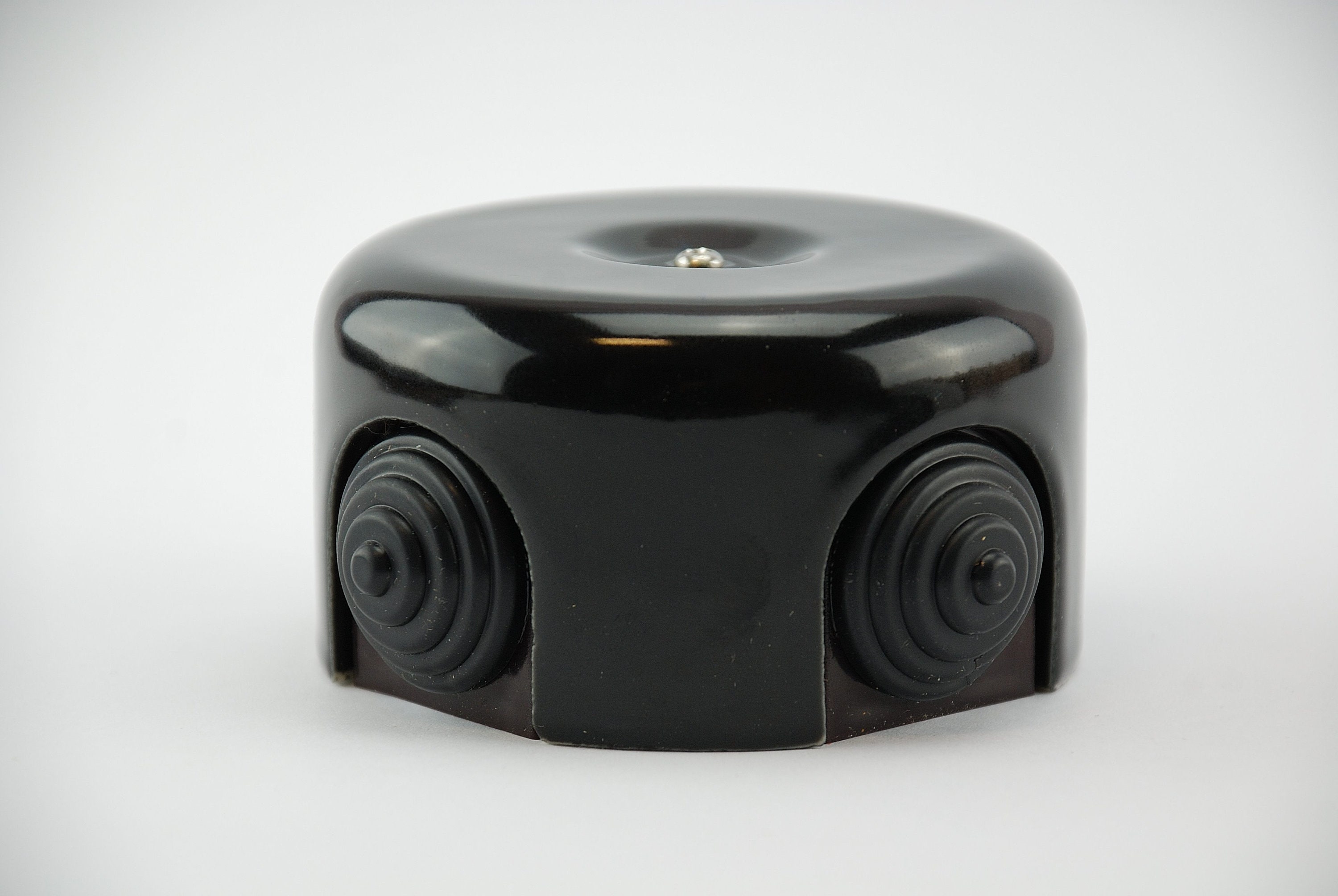 Vintage Ceramic Porcelain Junction Box, Electrical Porcelain Junction ...