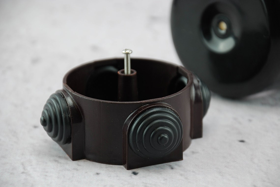 Vintage Ceramic Porcelain Junction Box, Electrical Porcelain Junction ...