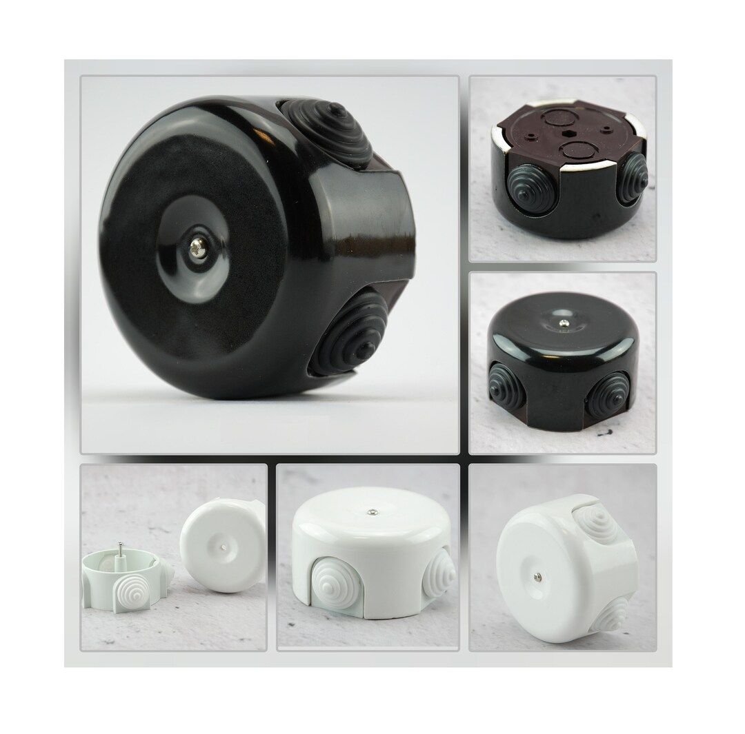 Vintage Ceramic Porcelain Junction Box, Electrical Porcelain Junction ...