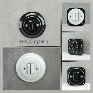 Porcelain Electrical Wall Socket Set, Flush-mounted Socket Outlet 240V ...
