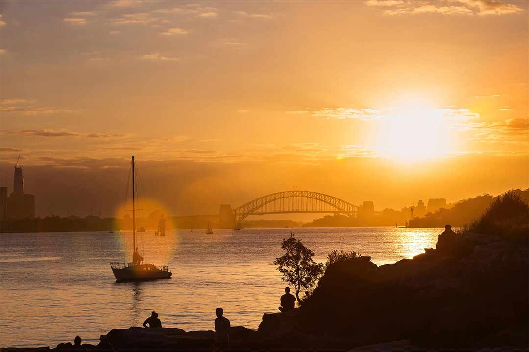 Sydney Harbour Sunset Print – Milk Beach Photography, Australia Wall ...