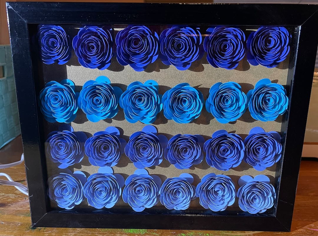 Personalized Shadowbox| Shadowbox| Flowers| Shadowbox With Flowers ...