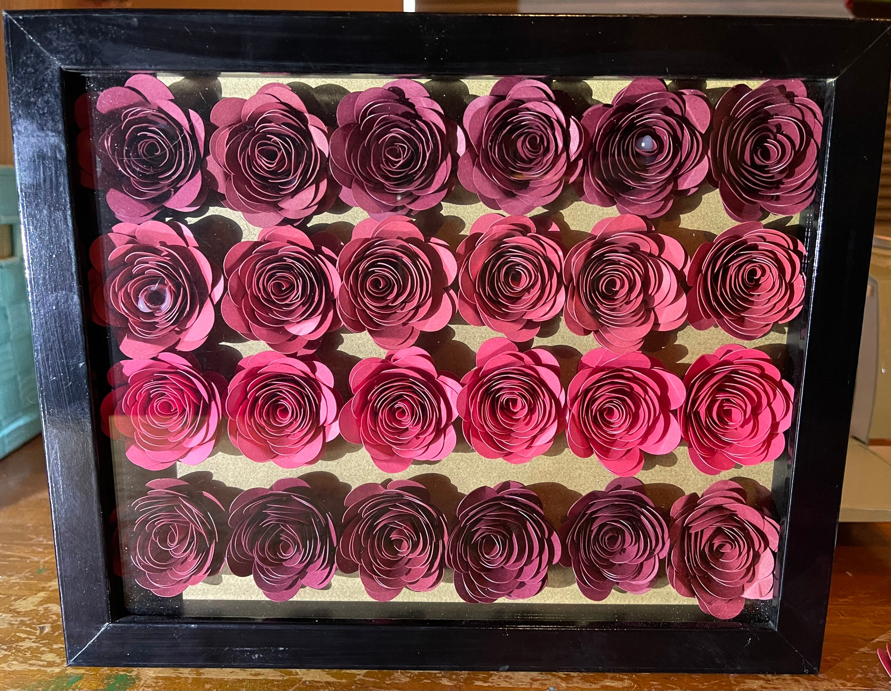 Personalized Shadowbox Shadowbox Flowers Shadowbox With Flowers Home ...