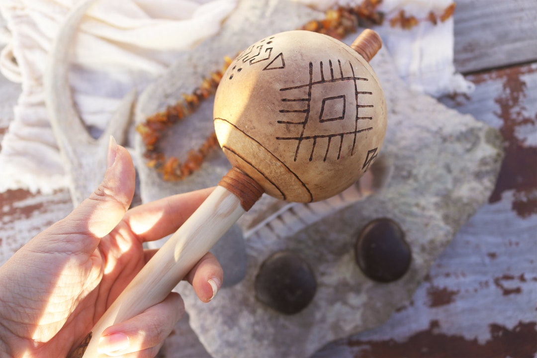 UNIVERSAL CHANT Handmade Ceremonial Rattle Gourd Rattle - Etsy