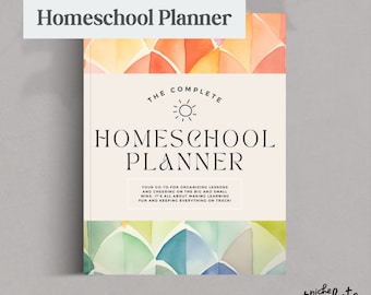 Homeschool Planner | Editable Canva Template, Editable Homeschool ...