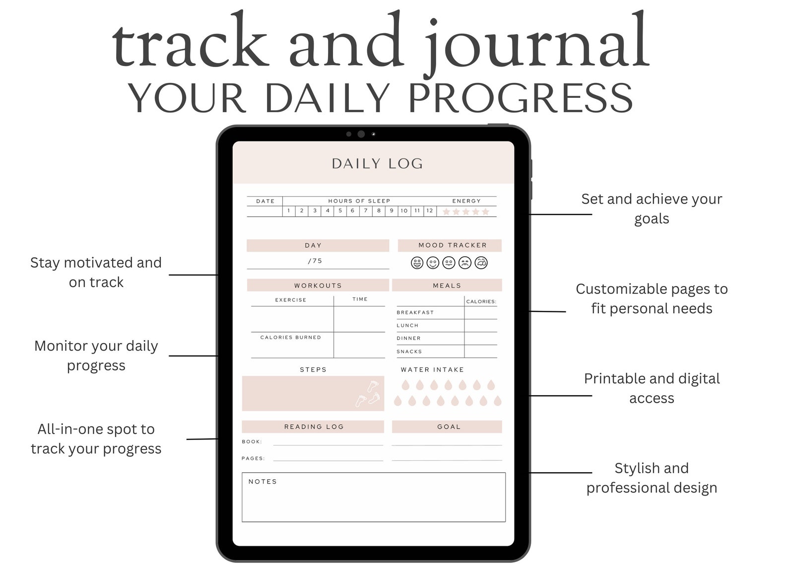 EDITABLE 75 Soft Challenge Tracker Bundle - Etsy