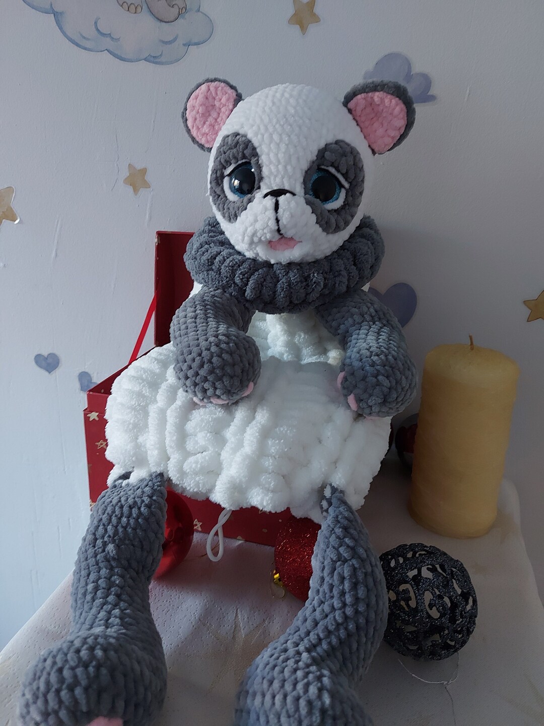 Crochet Pajama Bag Panda - Etsy