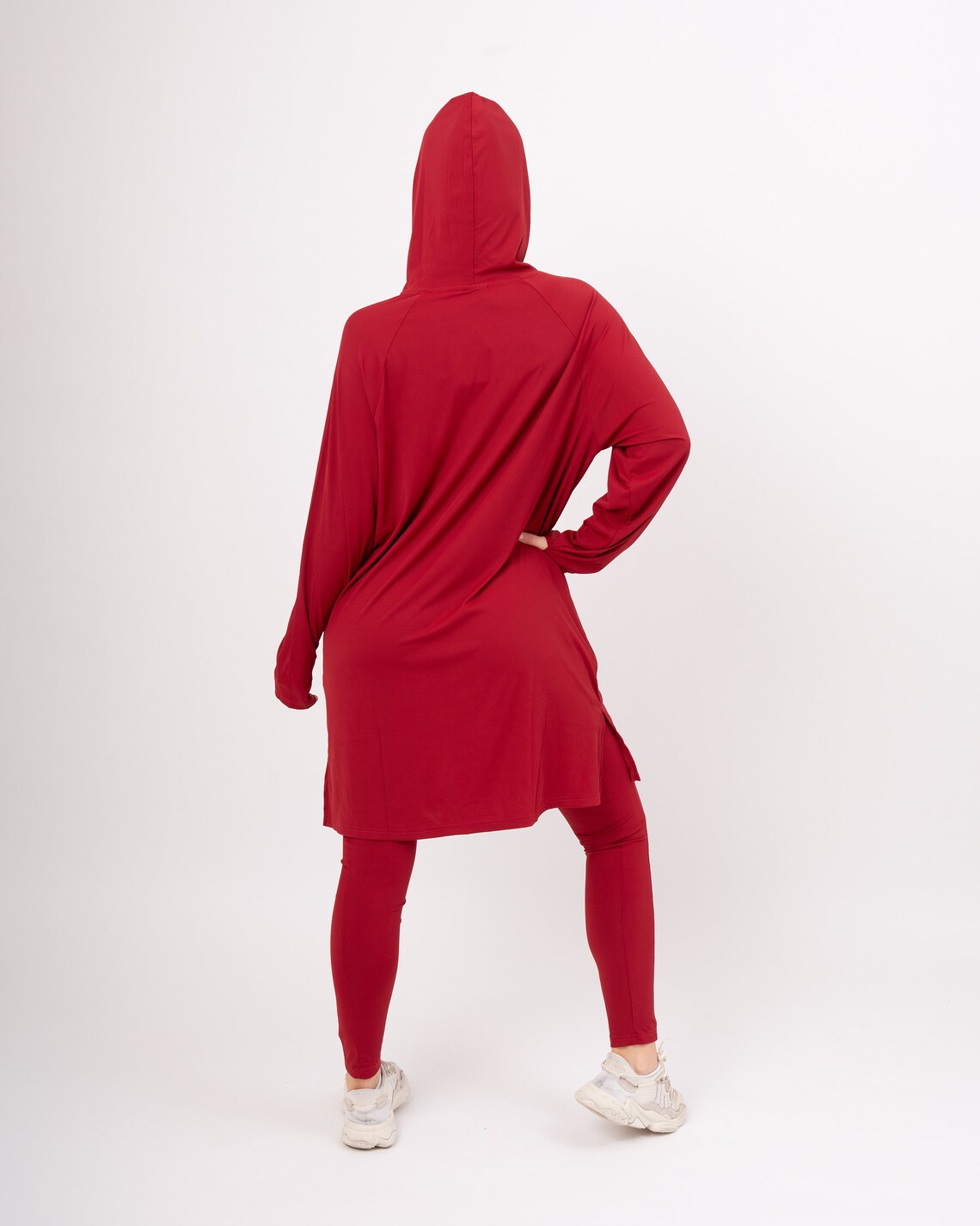 Cherry Red - Modest Activewear Hoodie - Etsy