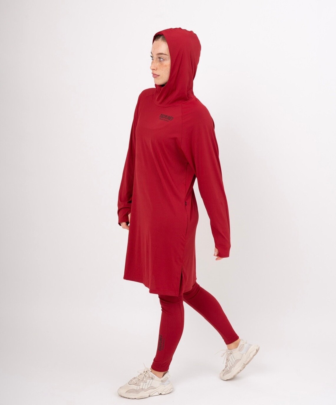 Cherry Red - Modest Activewear Hoodie - Etsy