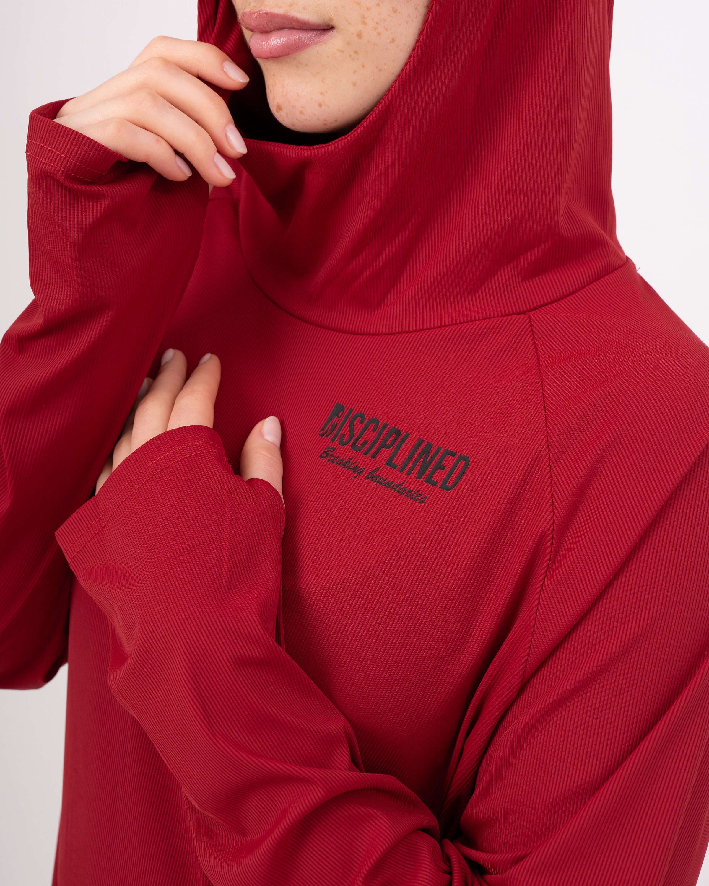 Cherry Red - Modest Activewear Hoodie - Etsy