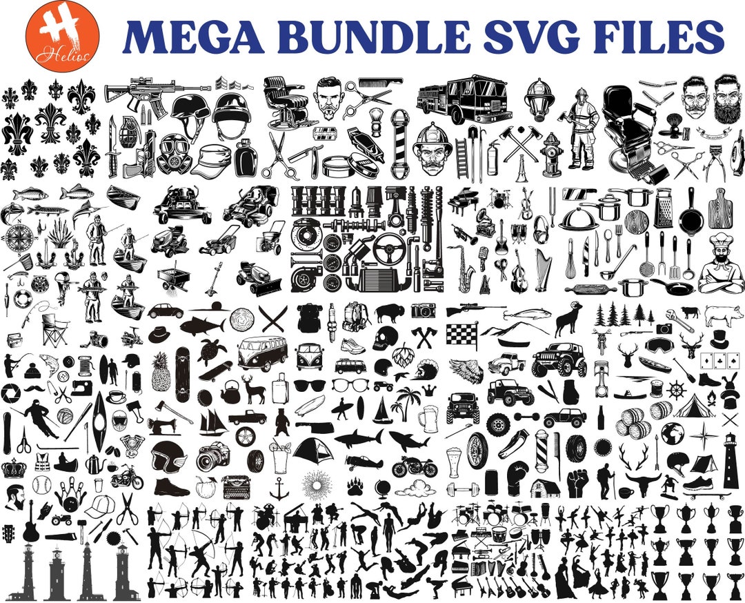 Svg Bundle - Set Svg Design Bundle - SVG Cdr PNG Ai Files for Cutting ...