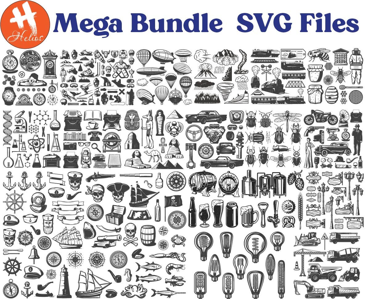 Svg File - Set Svg Design Bundle - SVG Cdr PNG Ai Files for Cutting ...
