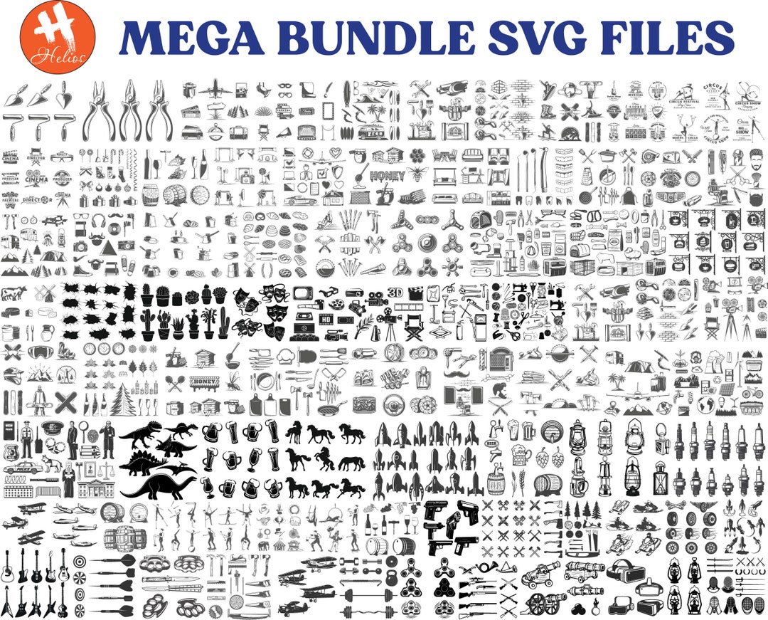 Svg Bundle - Set Svg Design Bundle - SVG Cdr PNG Ai Files for Cutting ...